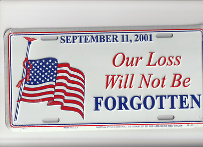 September 11 2001 Novelty Auto Tag Car Metal Automobile License Plate 9 ...