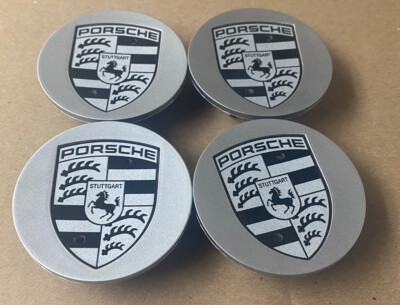Porsche MACAN OEM Factory Wheel Center Cap SILVER & BLACK Set Of 4 ...