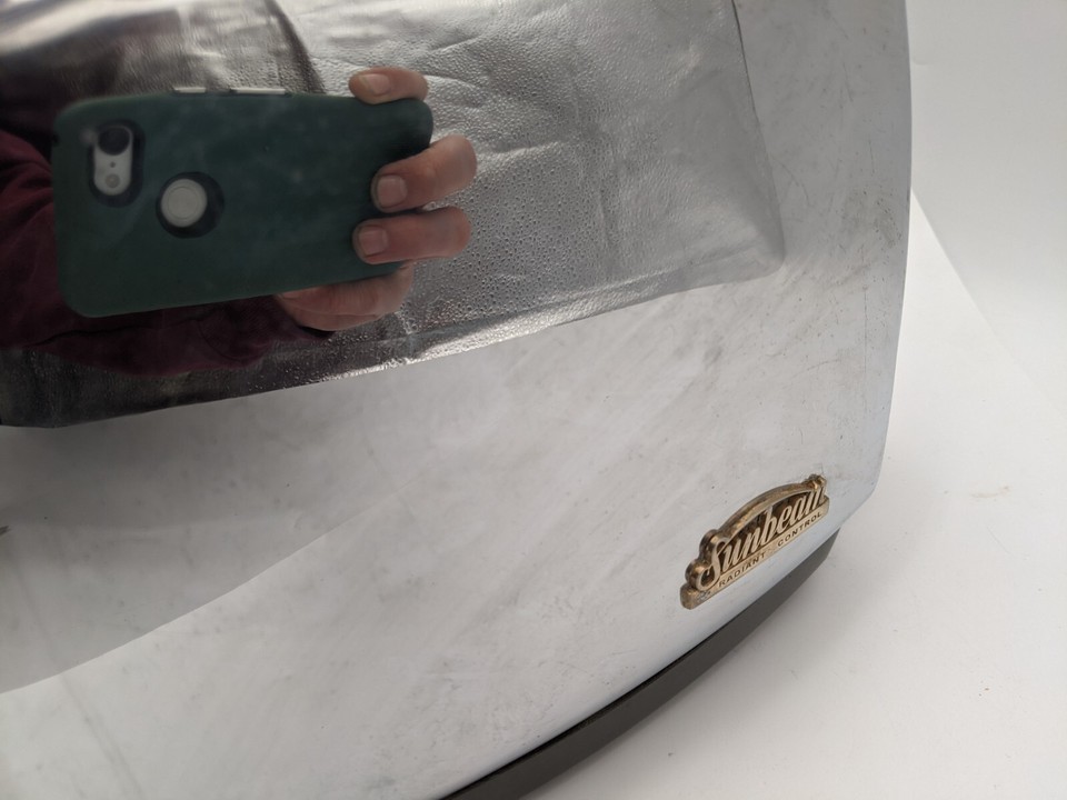 Vtg Sunbeam T-35 Chrome 2 Slice Radiant Toaster Retro Art Deco Diner ...