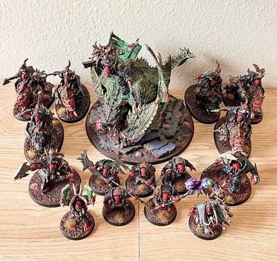 Warhammer Age Of Sigmar - Painted Orruk Warclans Army - (218) | eBay