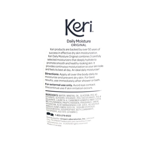 Keri Original Daily Whole Body Therapy Lotion Continuous Moisturization ...
