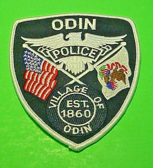 ODIN ILLINOIS EST. 1860 IL 4 5/8" POLICE PATCH FREE SHIPPING!!! | eBay