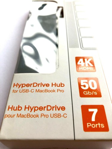 HyperDrive for USB-C MacBook Pro 7-in-2 Hub (Space Gray) 50Gb/s 4K60HZ ...
