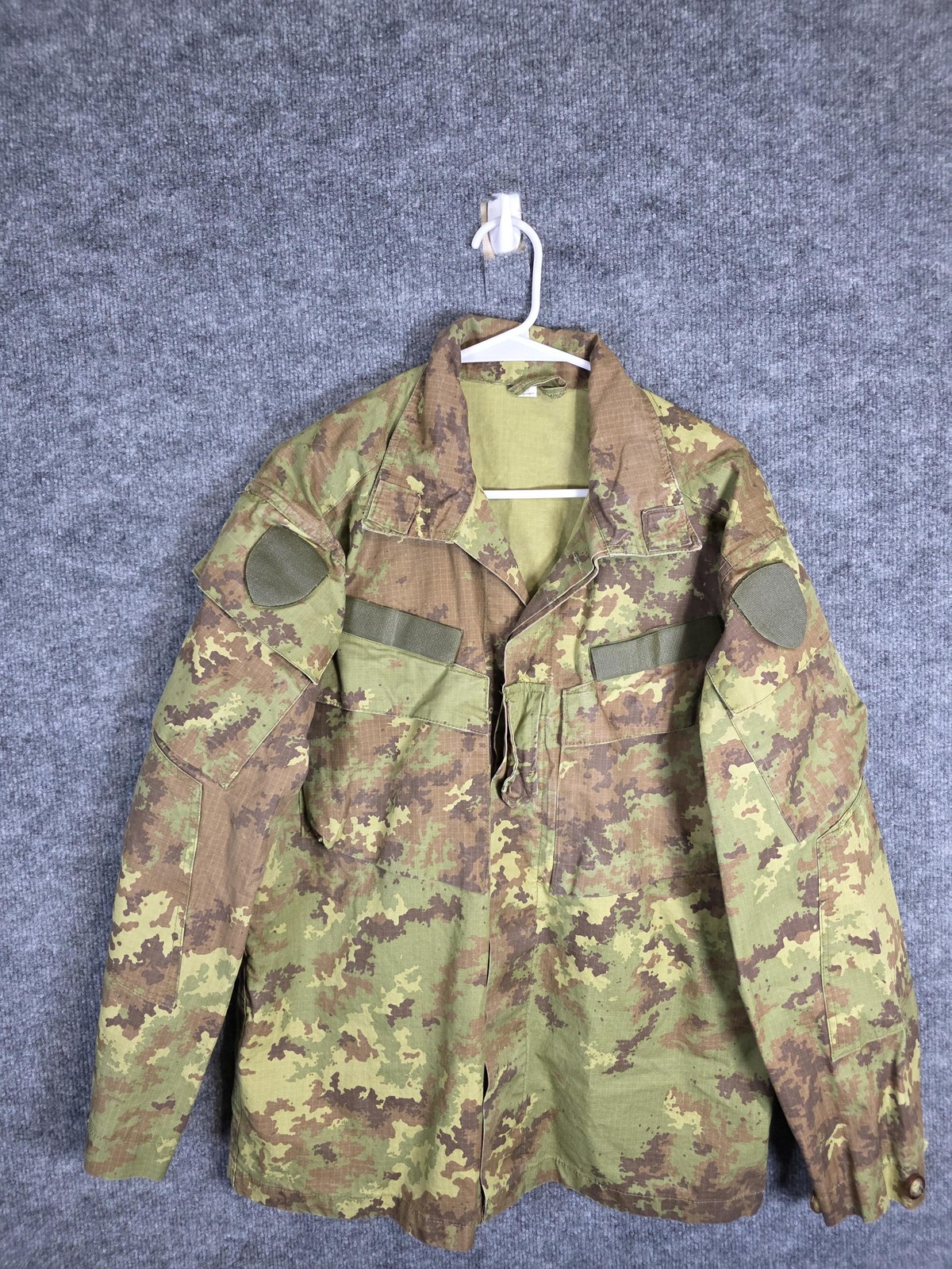 Italian Army Vegetato Camo Ripstop Field Jacket Mens … - Gem