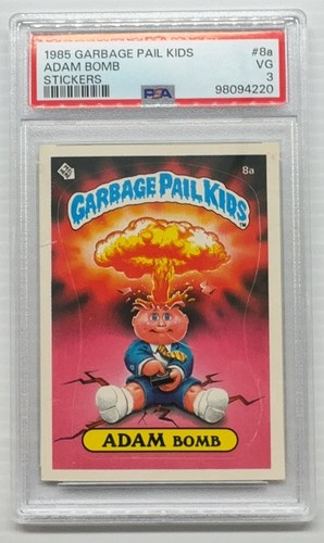 1985 Garbage Pail Kids Adam Bomb Stickers #8a PSA 3 VG | eBay