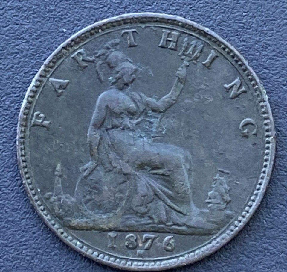 1876H Victoria Farthing Coin Victorian G21 | eBay UK