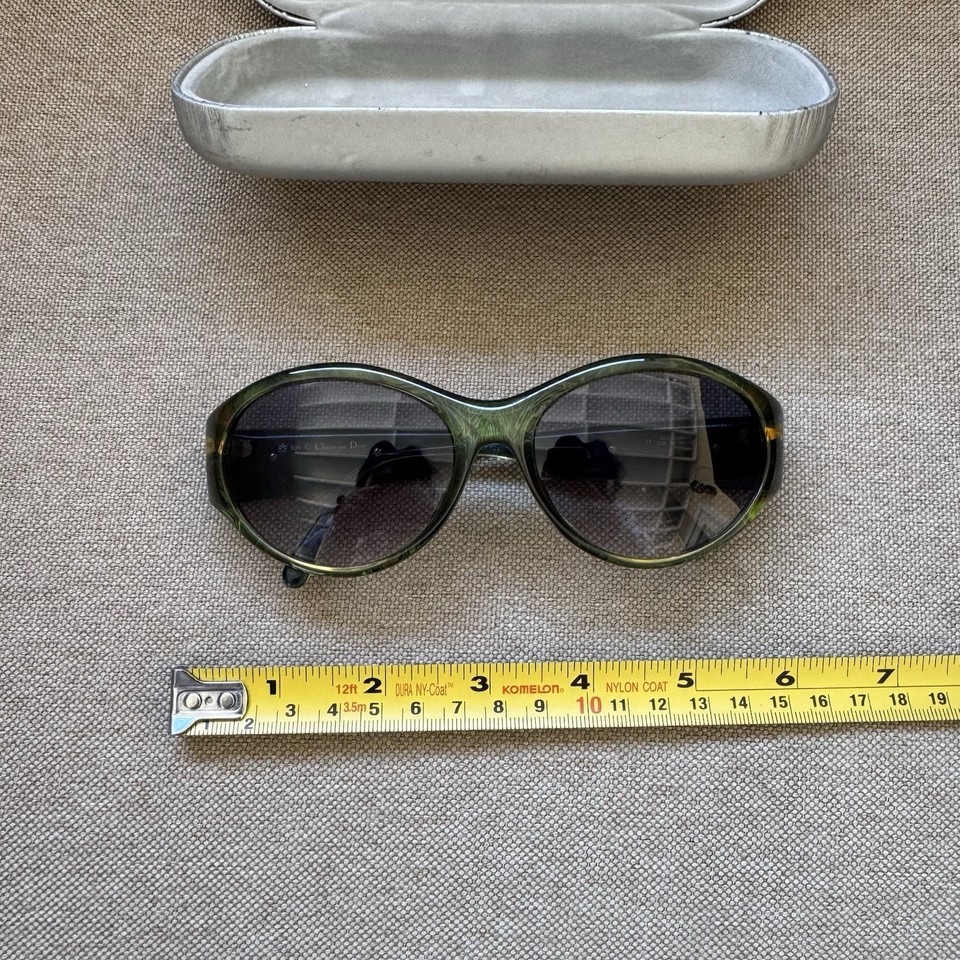 Vintage Christian Dior 2765 Diorama Sunglasses Peacock Green & Gold ...