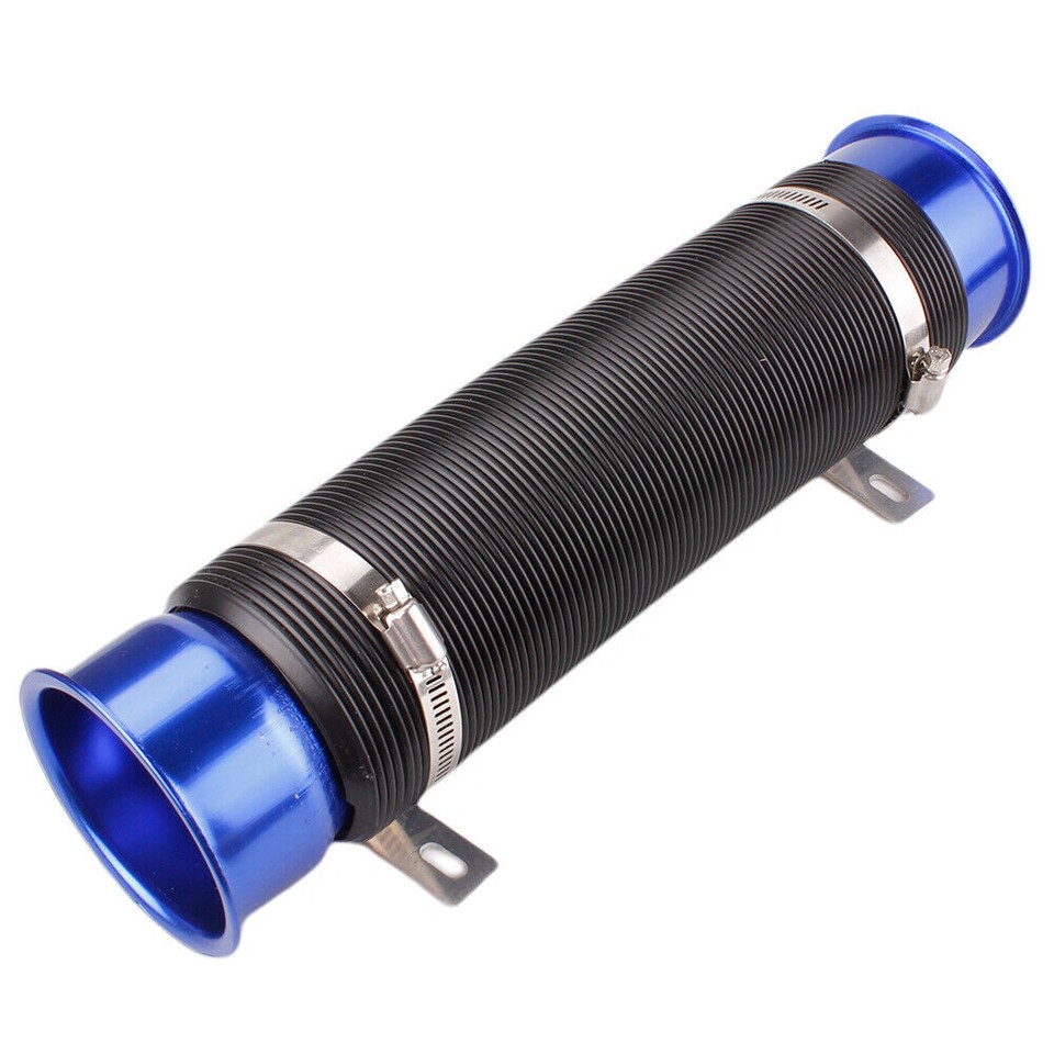 Universal 3'' Flexible Car Cold Air Intake Hose Filter Pipe Telescopic ...