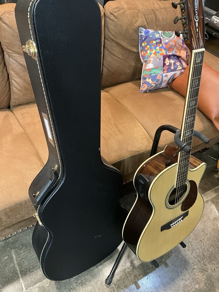 Crafter TMC045/N acoustic electric guitar 2008 LR Baggs with hard case ...
