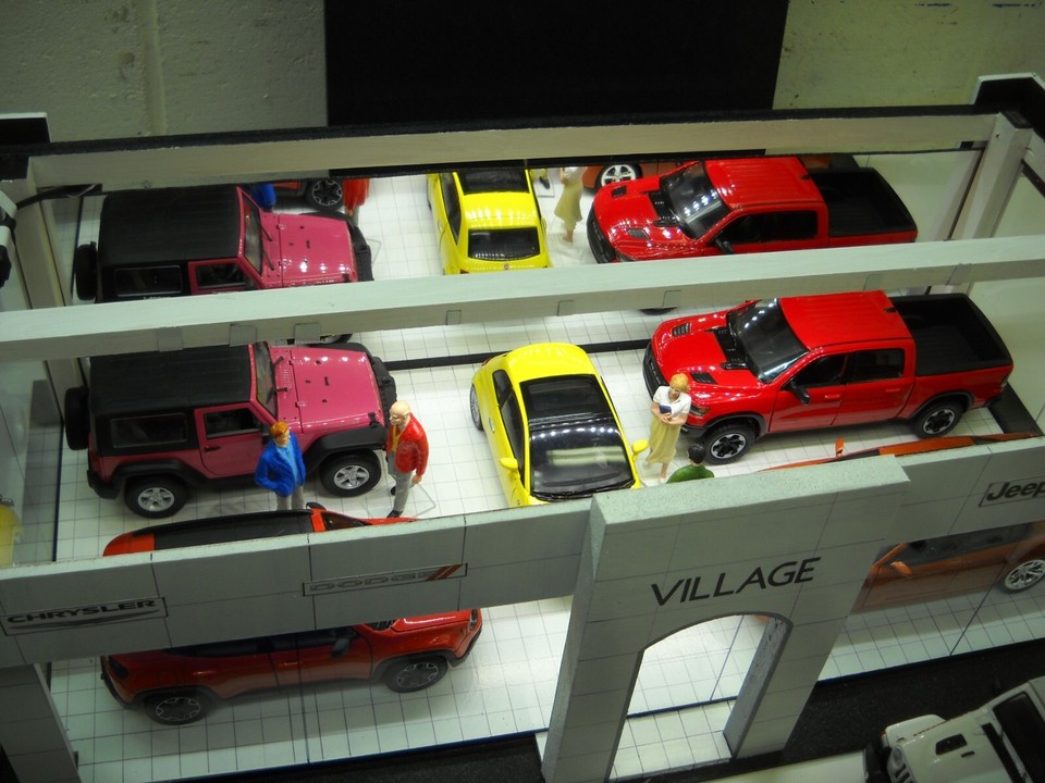 Chrysler modern dealership 1/25 1/24th custom-built scale model car ...
