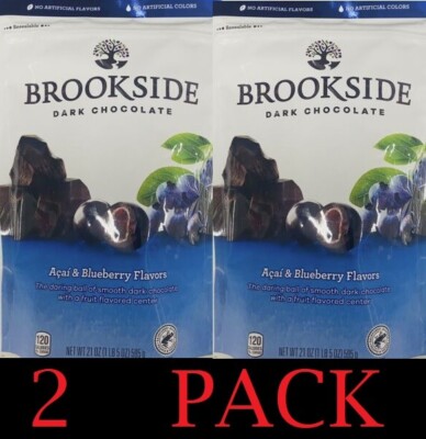 2x Brookside Dark Chocolate ACAI & BLUEBERRY FLAVORS 21 Oz Bag - 2 PACK ...
