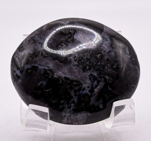 48mm 55g Indigo Gabbro Paume Pierre Galet Poli Naturel Minérale ...