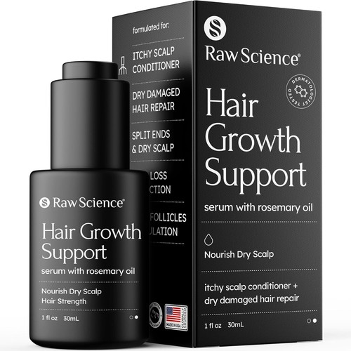 Raw Science Hair Growth Support Serum w/ Rosemary Oil - 1 fl oz | eBay