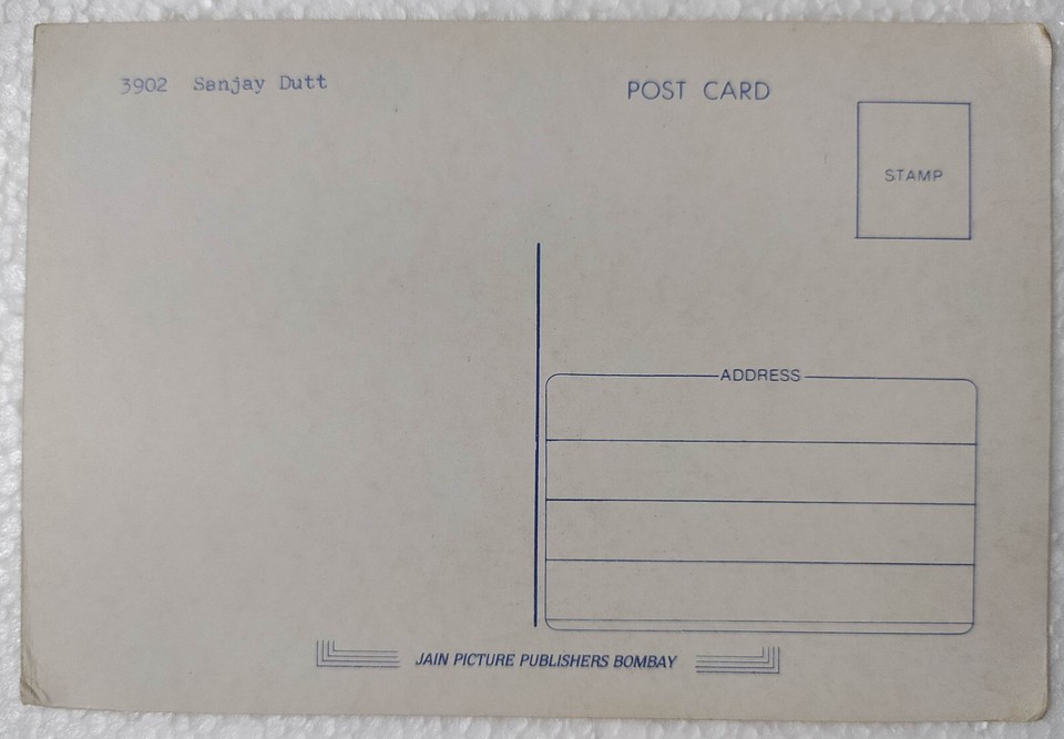 Bollywood Actor Sanjay Dutt Rare Old Original Post card Postcard India ...