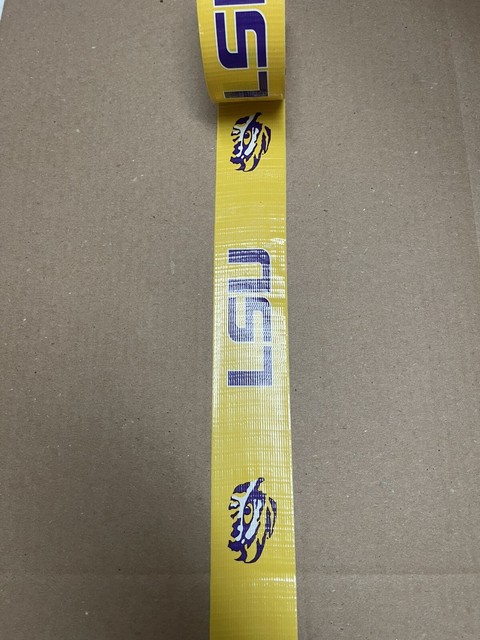 LSU College University Duck Duct Tape Roll Louisiana Tigers 1.88" 10 ...