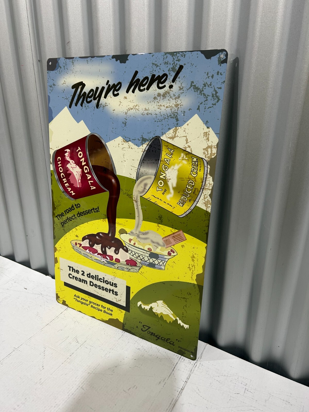 TONGALA CREAM VICTORIAN MILK METAL SIGN ADVERTISING | eBay Australia