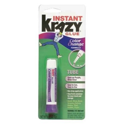 Krazy Glue Color Change Formula 2g Tube Airtight Cap Projects Repairs ...