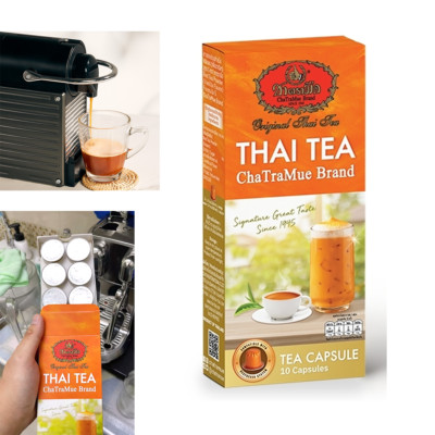 10 capsules/Box Thai Milk Tea Nespresso Capsule Hot Iced Cha Tra Mue ...
