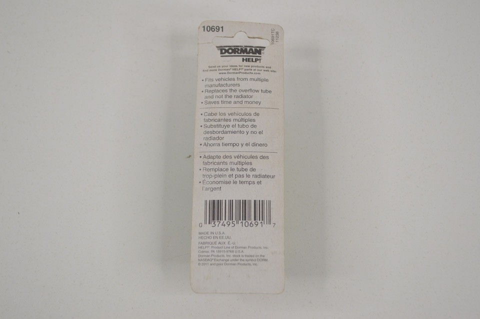 Engine Radiator Coolant Overflow Tube Pipe Repair Kit Dorman 10691 ...