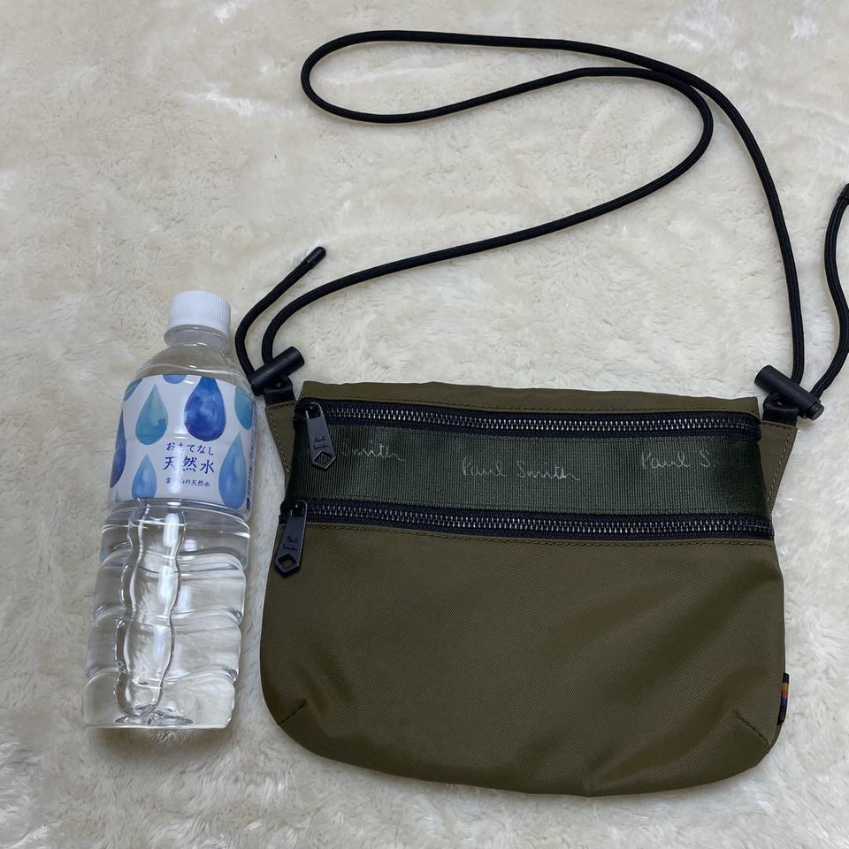 Paul Smith Sacoche shoulder compact bag khaki Men H19×W24×D2cm Pouch Second JP | eBay