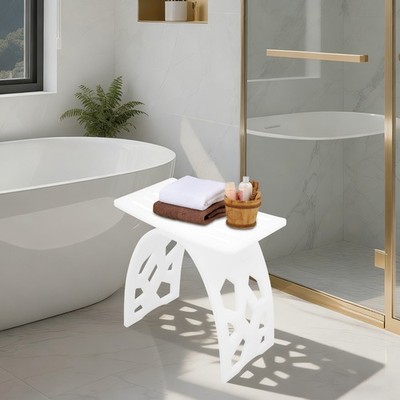 Acrylic Shower Stool Bathroom Bench, Bath Stool with Water Leaking ...