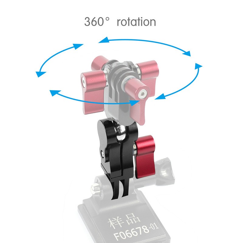 Aluminium Adapter Swivel Arm Mount Ball Joint Stand for GoPro Hero 8 7 ...