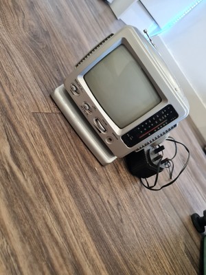 Vintage Portable TV & AM/FM Radio – Retro Mini CRT with AV Input ...