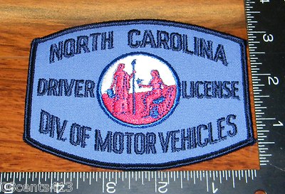 North Carolina Driver License Division of Motor Vehicles Cloth Patch ...