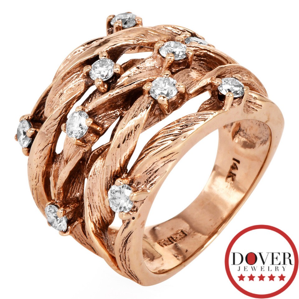 Effy D'Oro 0.98ct Diamond 14K Yellow Gold Ring 14.1 Grams $6,995 NR | eBay