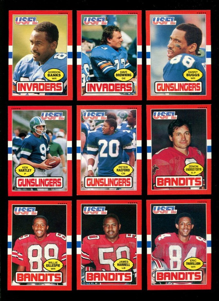 1985 TOPPS USFL FOOTBALL PARTIAL SET 95/132 MINT *354418 | eBay