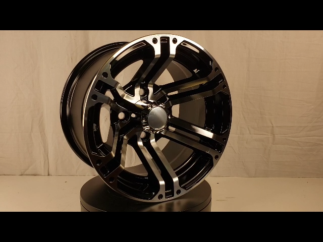 GOLF CART 12"x7" ALUMINUM 'TERMINATOR' WHEELS / RIMS (SET OF 4 ...