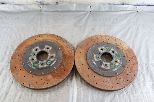 2010 NISSAN GT-R R35 GTR 3.8L VR38 FRONT 2-PIECE BRAKE ROTORS ASSY ...