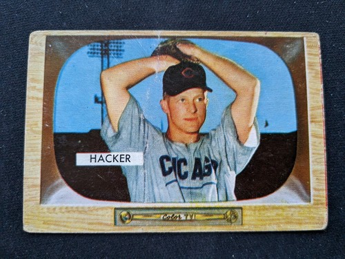 1955 Bowman Baseball Card # 8 Warren Hacker - Chicago Cubs (VG) | eBay
