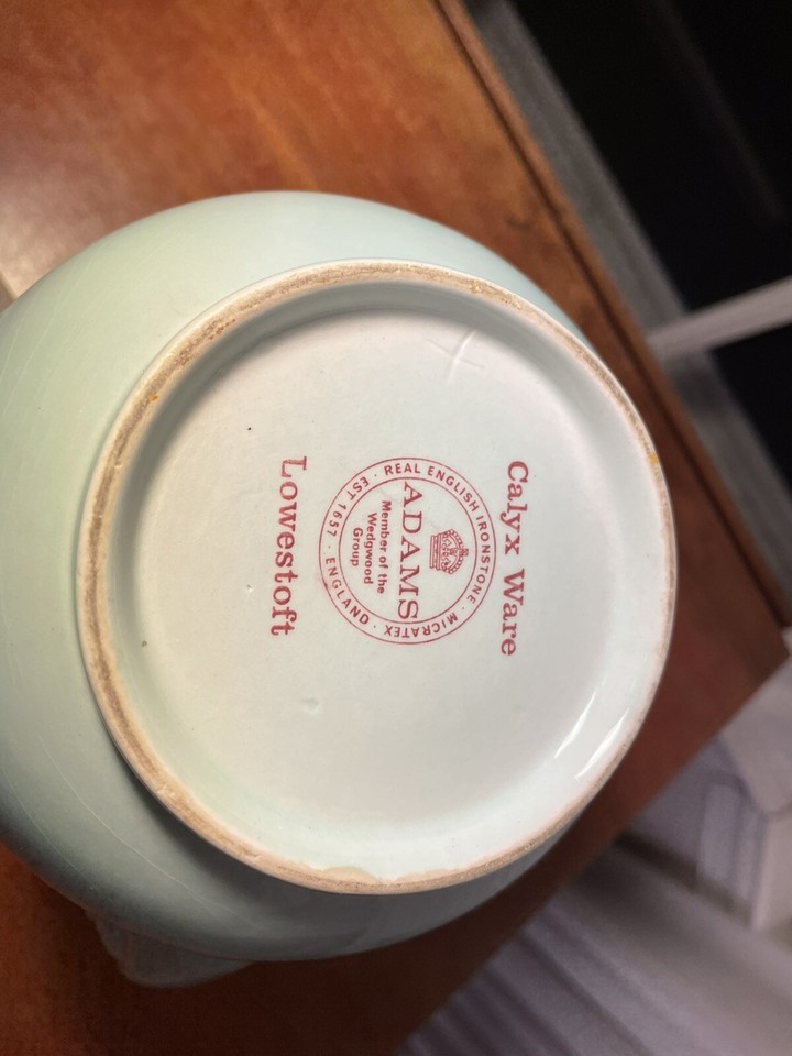 ADAMS Calyx Ware LOWESTOFT COFFEE POT with LID 52 oz. | eBay