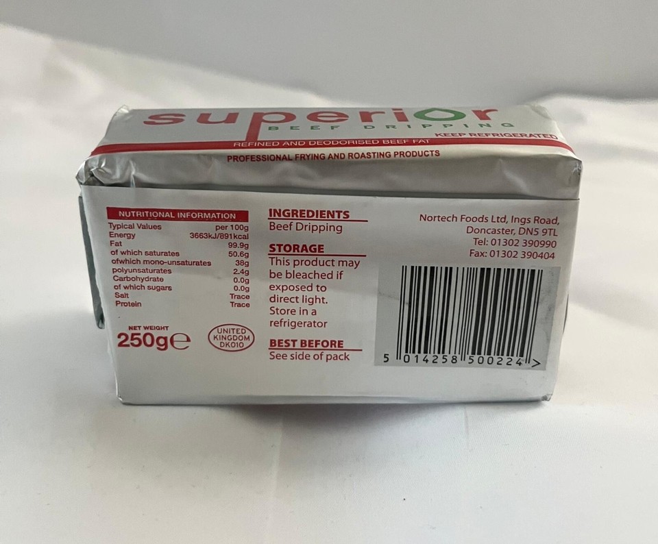 Superior Beef Dripping x24 Block - 250g | eBay UK