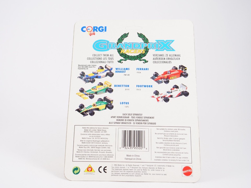 Corgi 95500 Grandprix Racers Footwork FA13 | eBay