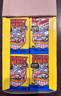 1991 Topps Desert Storm Trading Card 36ct Full Box Unopened Cards ...