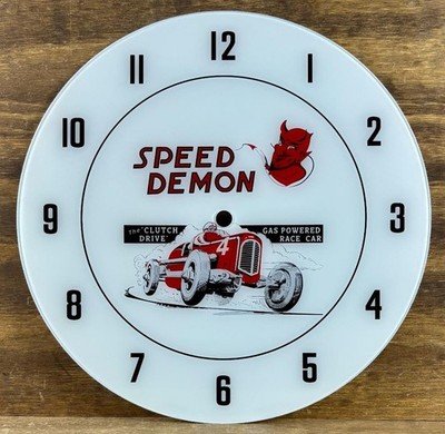 14-3/8" Speed Demon Round Replacement Clock Face for Pam Clock FREE ...