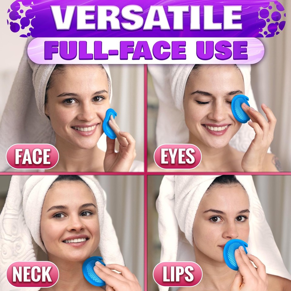 Makeup Remover Cloth Exfoliating Face Scrub - 3Pcs Microfiber Cloth ...