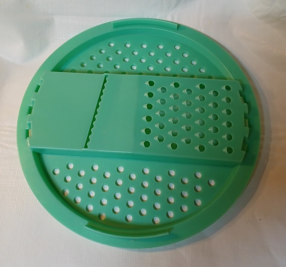 Vintage Tupperware Cheese Grater Slicer Jade Green Lid | eBay