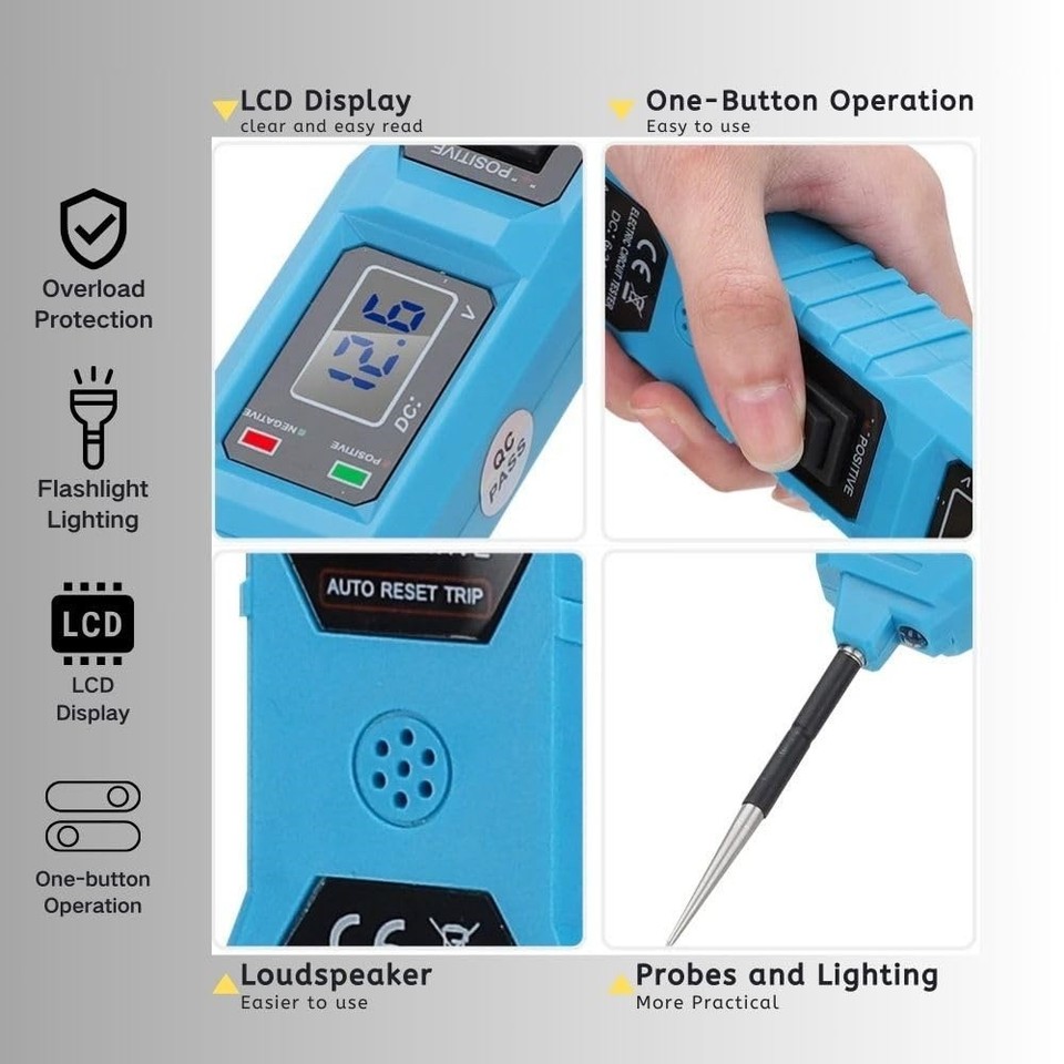 3.5-36V Digital Automotive Power Circuit Electrical Tester Probe Test ...