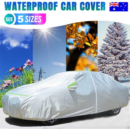 Large Rain UV Dust Hail Proof Waterproof Car Cover Aluminum 6 Layer ...