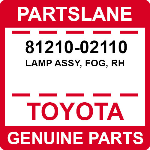 81210-02110 Toyota OEM Genuine LAMP ASSY, FOG, RH | eBay