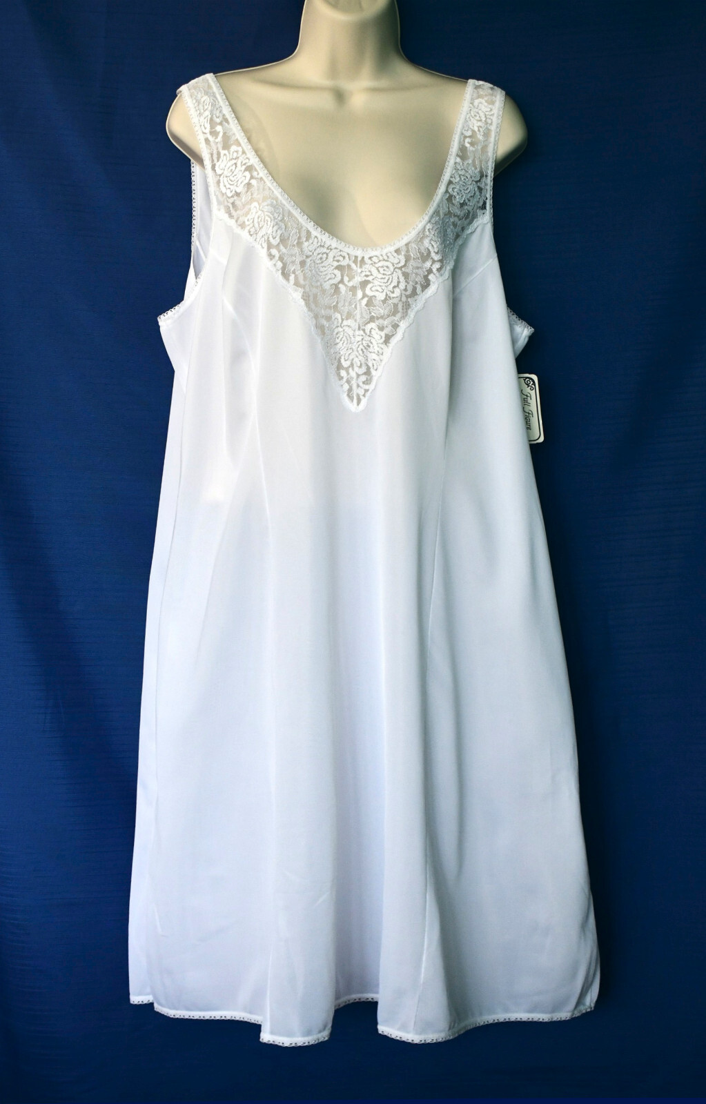 ☑️NEW~French Maid~Vintage Full SLIP Lace Size 42 Whit… - Gem