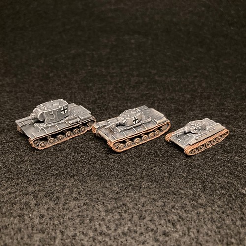 3x PAINTED GHQ 6mm 1/285 Micro Armour German BEUTEPANZER SET - WWII ...