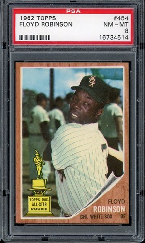 1962 Topps Baseball #454 Floyd Robinson PSA 8 | eBay