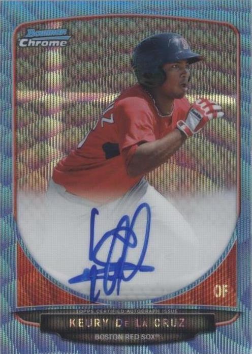2013 Bowman Chrome - Prospects Autographs Keury De La Cruz #BCA-KD Blue ...