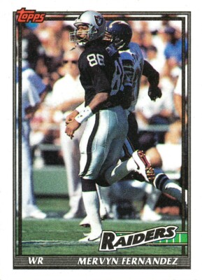 1991 TOPPS Mervyn Fernandez RAIDERS CFL San Jose St SJSU-SPARTANS | eBay