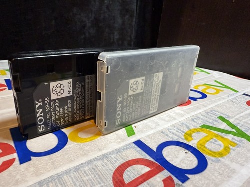 LOT OF 2 Genuine Sony NP-55 Battery Pack 6V 1000mAh | eBay