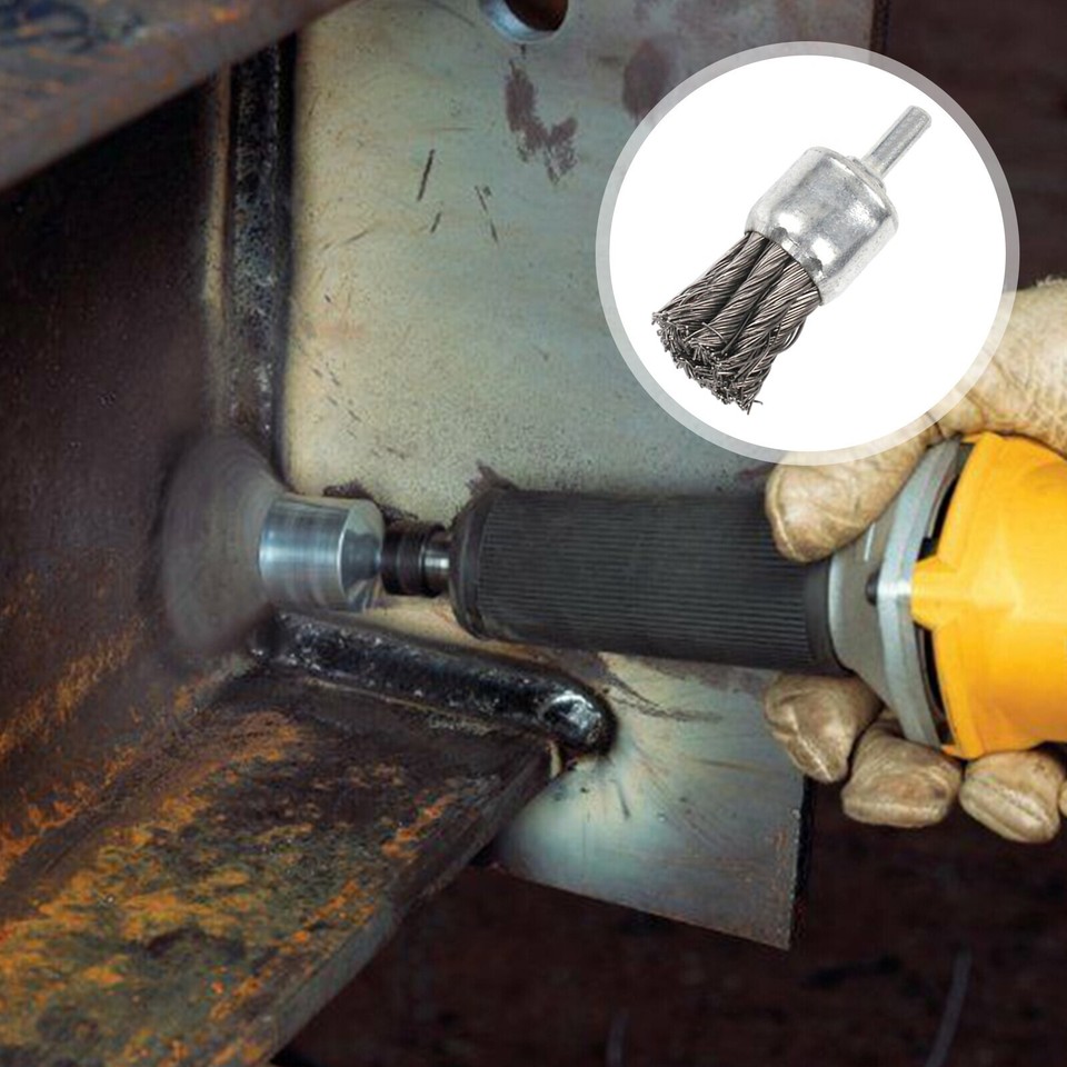 Rotary Steel Wire Brush Drill Attachment Cup Wheel Set Deburr Rust ...